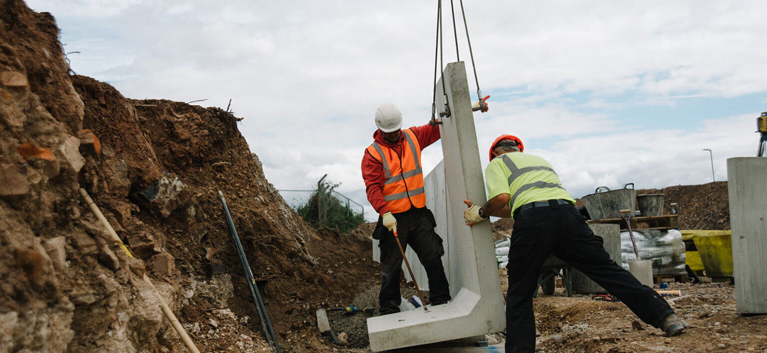 Precast L Walls | Concrete Retaining Walls | FP McCann